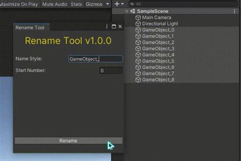 Unity 拓展工具 批量改名工具 知乎