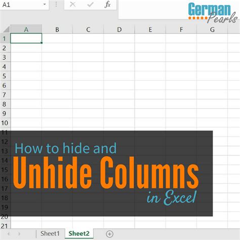 How Do I Unhide A Column In Excel Eroproject