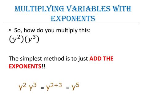 Exponents With Multiplication And Division Ppt Download