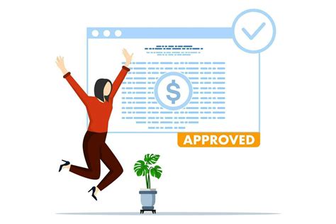 Credit Approval Concept Characters With Good Credit Scores Receive Loan Approval Personal