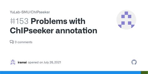 Problems With Chipseeker Annotation · Issue 153 · Yulab Smu Chipseeker · Github