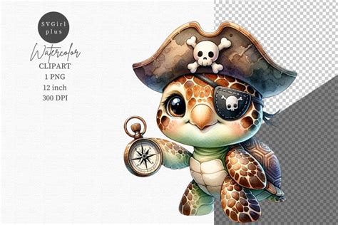 Sea Turtle Pirate Clipart Turtle Clipart