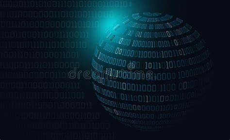 Abstract Technology Binary Code Background