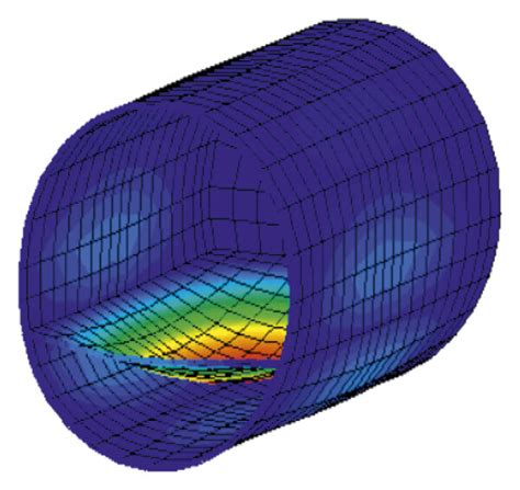 Af The First Six Modes Of The Elastic Coupled Plate Cylindrical