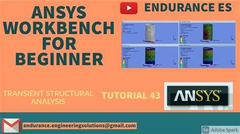 Ansys Transient Structural Analysis Time Varying Loading On Spring Tutorial 43 Youtube