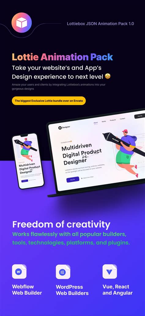 Lottiebox Lottie Animation Bundle And Json Animation Kit Codemarket