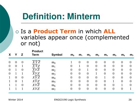 Ppt Engg3190 Logic Synthesis “logic Design Review” Powerpoint