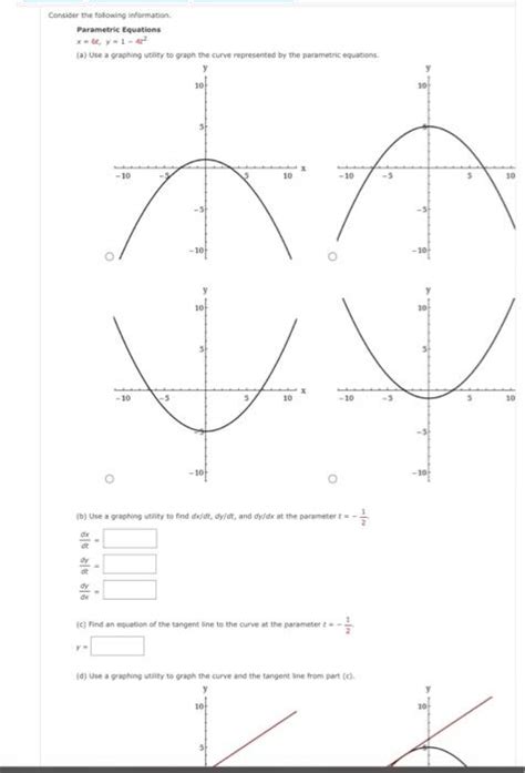 Solved Consider The Following Information Parametric