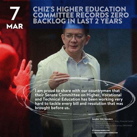 Escudero Senate Committee On Higher Technical And Vocational