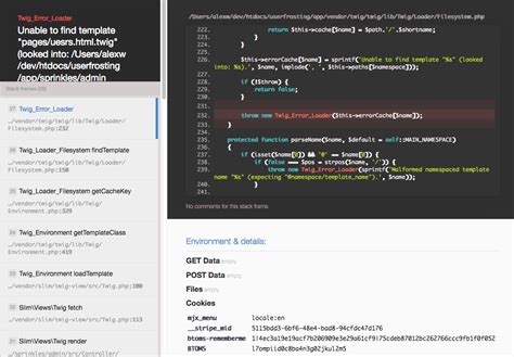 UserFrosting Documentation Debugging