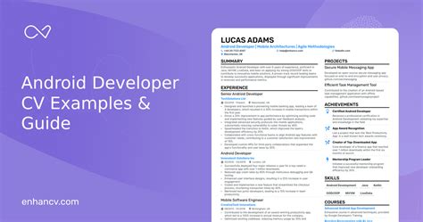 Android Developer Cv Examples And Guide For 2025
