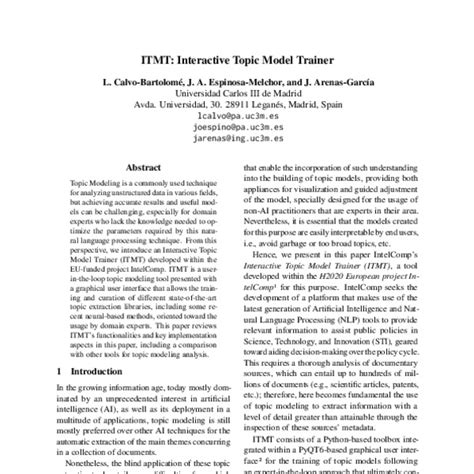 Itmt Interactive Topic Model Trainer Acl Anthology