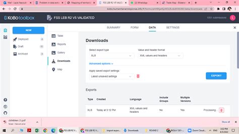 Problem In Data Extraction Data Management Kobotoolbox Community Forum