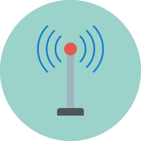 Antenna Flat Circle Icon 37439229 Vector Art At Vecteezy