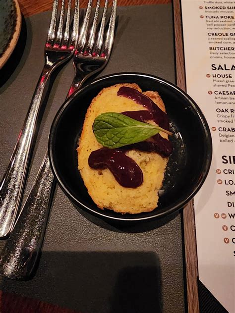 Menu At The Oak Room Restaurant Hot Springs