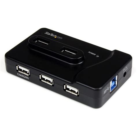 Startech Com Port Usb Usb Combo Hub With A Charging Port X Usb X Usb Add