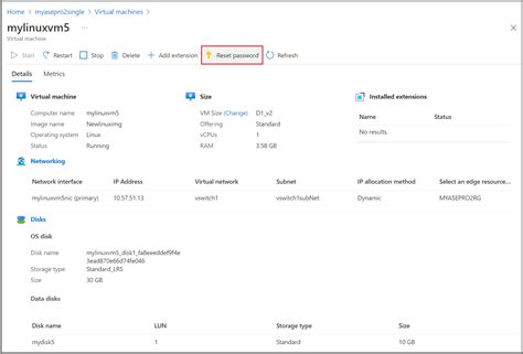 Reset The Password On Vms For Your Azure Stack Edge Pro Gpu Device Via The Azure Portal
