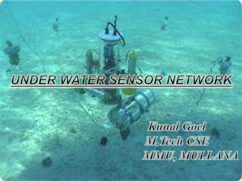 Under Water Sensor Network Energy Based Pptx Internet Of Things