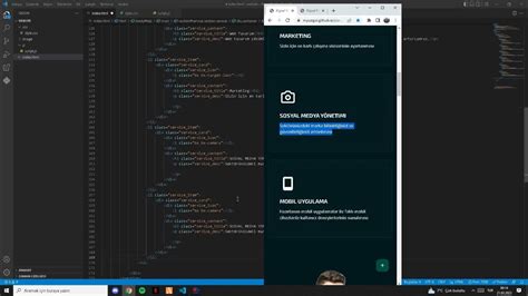 html ve css kullanarak responsive kişisel portfolio web sitesi yapımı