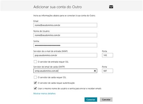 Como Configurar Meu E Mail No Windows 8 Ajuda Inetweb Base De Conhecimento