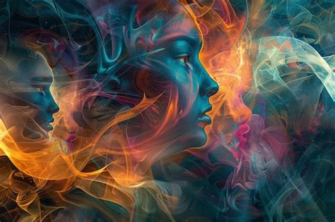 Abstract Entities Morphing And Blending In A Surre Generative Ai