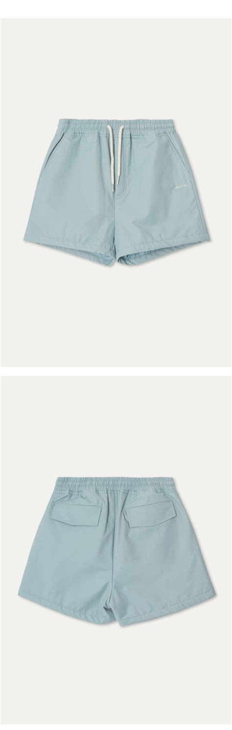 배색 라운지 쇼츠더스티 블루mayol