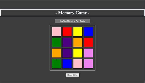 Memory Game Using Html Css And Javascript With Source Code Sourcecodester
