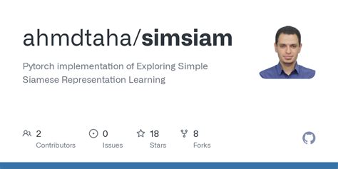 Github Ahmdtaha Simsiam Pytorch Implementation Of Exploring Simple Siamese Representation