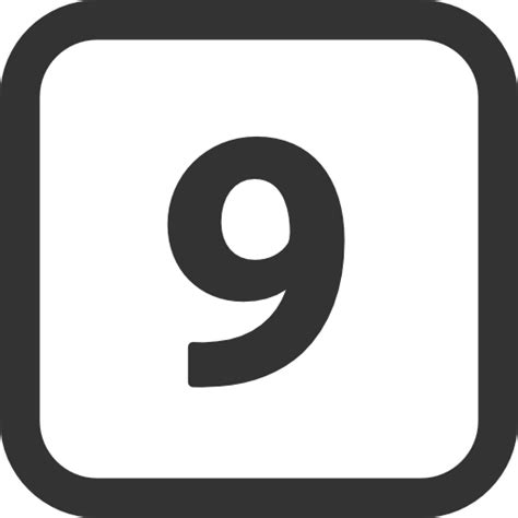 9 Number 9 Free Icon Png Svg
