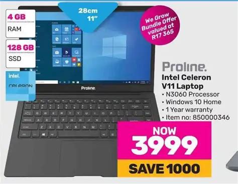Proline Intel Celeron V Laptop Offer At Game Proline Intel Celeron V Laptop Offer At Game