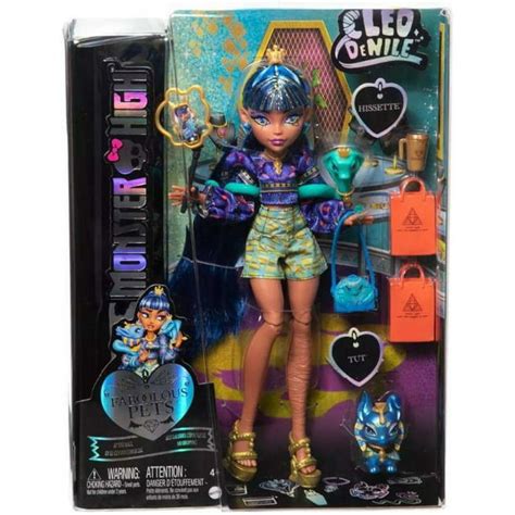 Monster High Faboolous Pets Cleo De Nile Doll With Tut