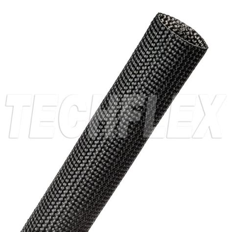 Techflex Braided Cable Sleeve Fiberglass Black Fgl0 88bk Zoro