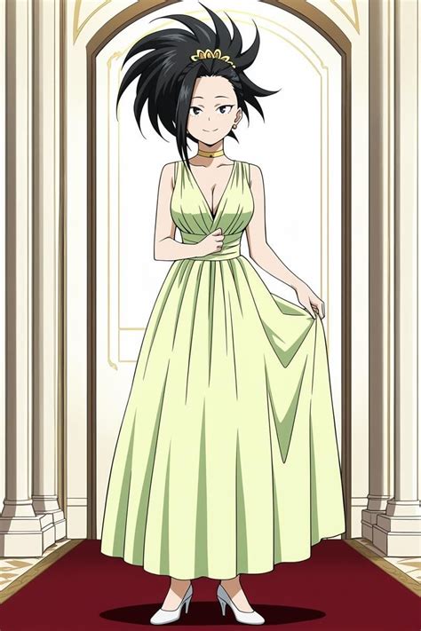 Momo In A Gown Class 1a Momo In A Dress Mha Momo Dress Momo