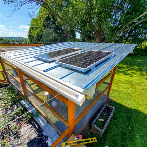 Solar Powered Chicken Coop And Water System Meatycluckers
