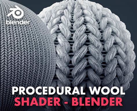procedural wool shader for blender flippednormals