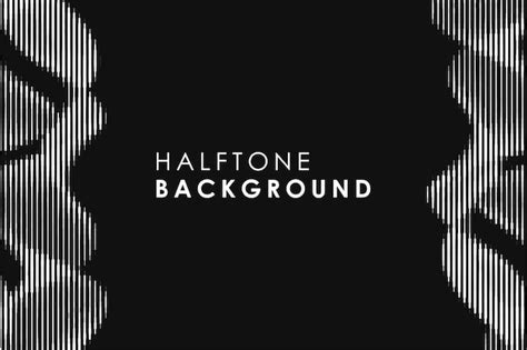 Premium Vector Vector Halftone Pattern Smooth Curved Border Abstract Background