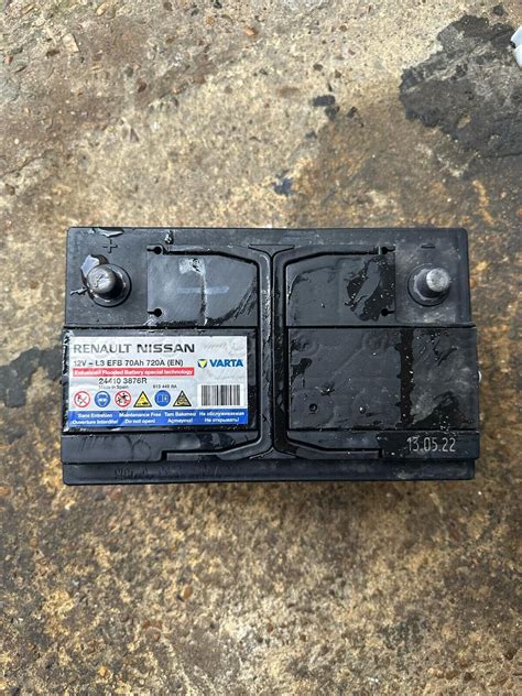 NISSAN RENAULT Car 12V VARTA Battery 24410-3876R Genuine L3 EFB/70Ah ...