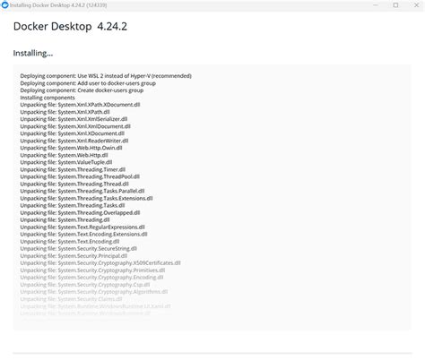 Docker Desktop Installer Stucks On Installation Docker Desktop Docker Community Forums