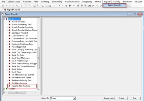 Supplier Item Analysis