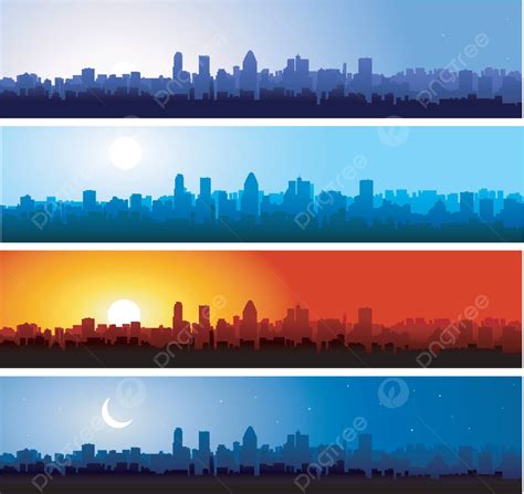 City Skyline Sky Future City Vector Sky Future City Png And Vector