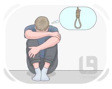 Definition And Meaning Of Suicidal Picture Dictionary