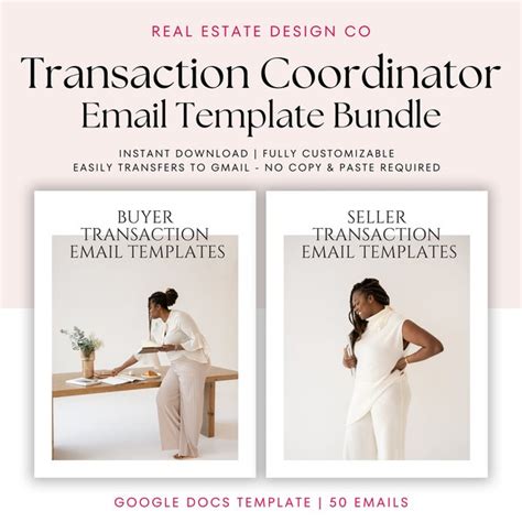 Transaction Coordinator Email Templates Etsy