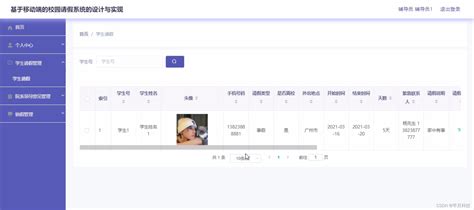 Java毕设项目移动端校园请假系统设计与实现服务器端（vuemybatismavenmysqlsprnigspringmvc）基于javahbuilderxideamysql