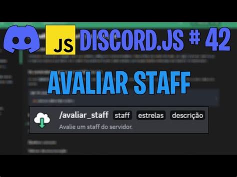 Comando De Avaliar Staff Discord Js V YouTube