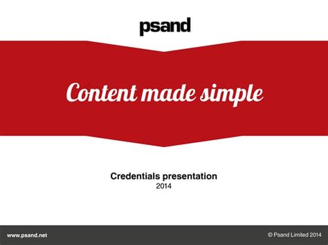 Generic Credentials Presentation 2014 Ppt