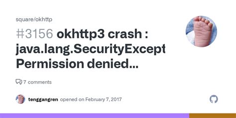 Okhttp Crash Java Lang SecurityException Permission Denied Missing INTERNET Permission