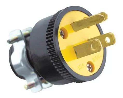 Clavija Uso Rudo 15amp 125v Americana 2p Tierra 10 Pack