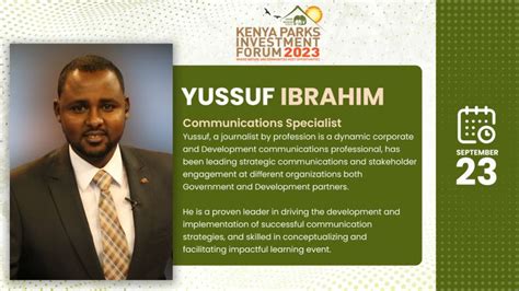 Yussuf Ibrahim On Linkedin Investinkenyaparks Communications