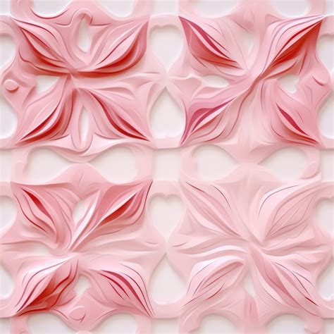 Premium Ai Image The Elegant Pattern On A Piece Of Pink Tile