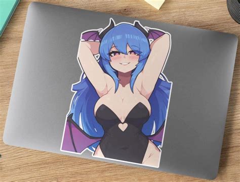 Anime Waifu Nsfw Lewd Succubus Sticker Anime Stickers Laptop